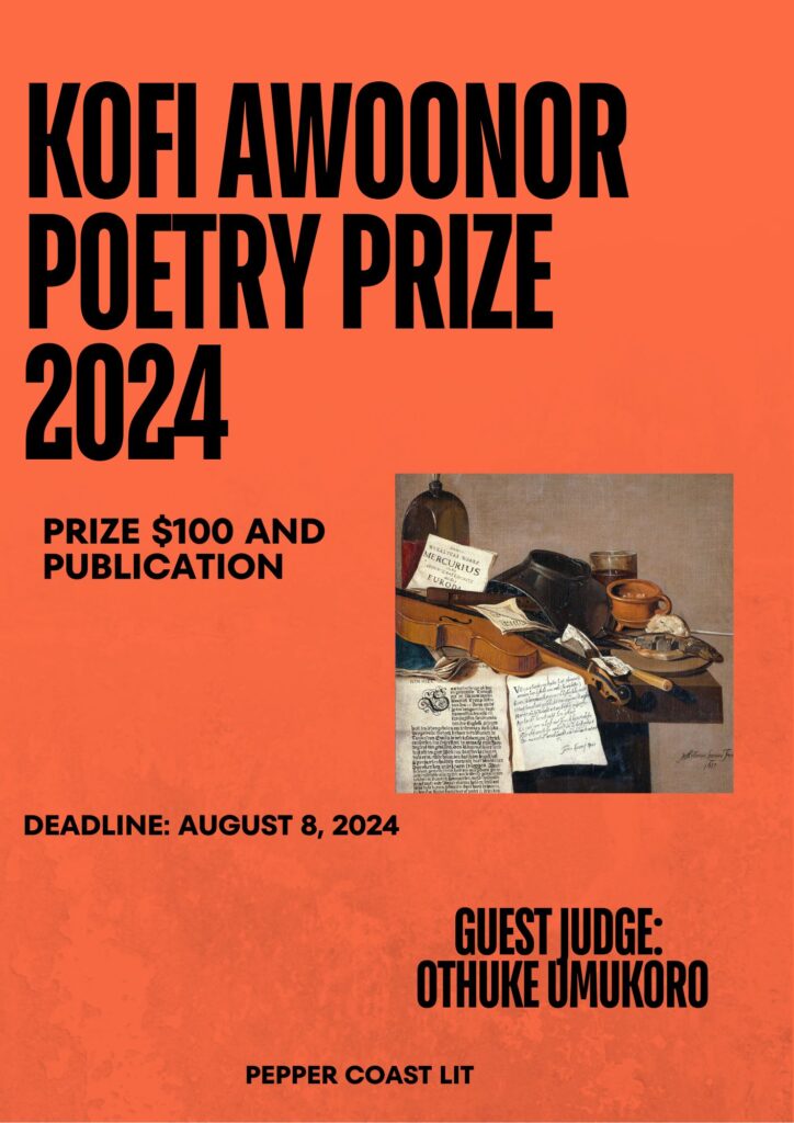 Call For Submissions: Kofi Awoonor Poetry Prize 2024 - JAY Lit