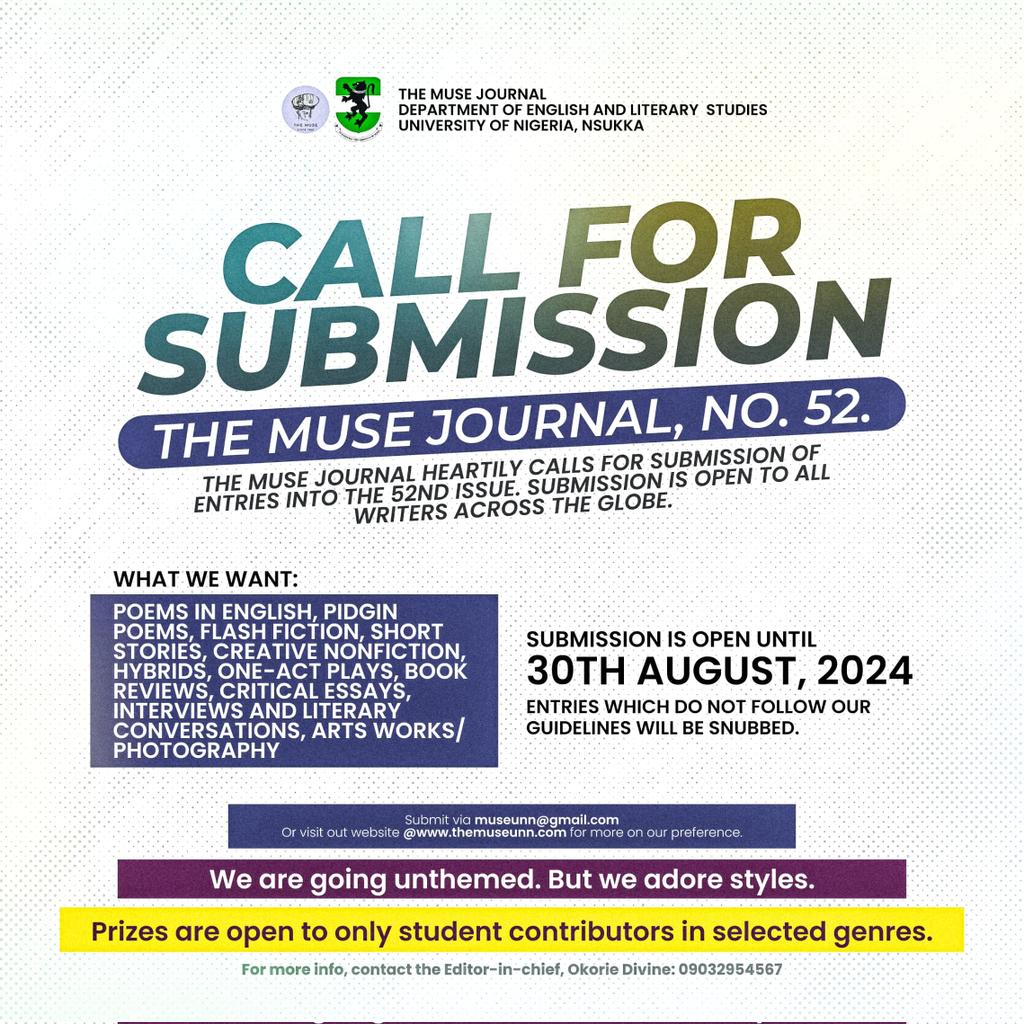 Call For Submissions: The Muse Journal - JAY Lit