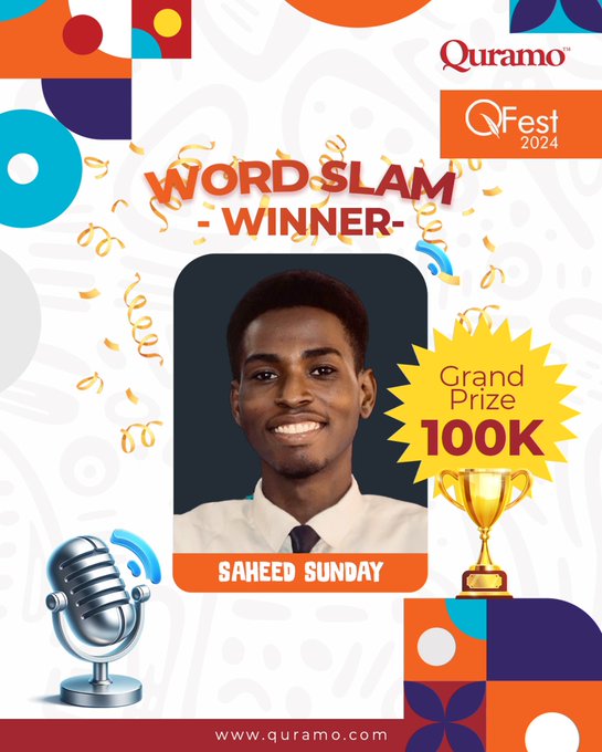 Quramo Publishing Announces 2024 Word Slam and Writers Prize Winners ...