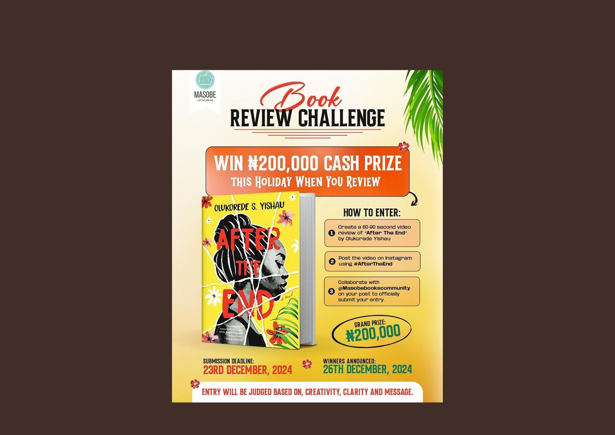Masobe Books Introduces Exciting New Book Review Challenge - JAY Lit