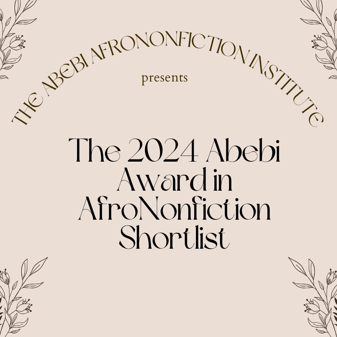 The 2024 Abebi Award in Afro Nonfiction Reveals Shortlist - JAY Lit