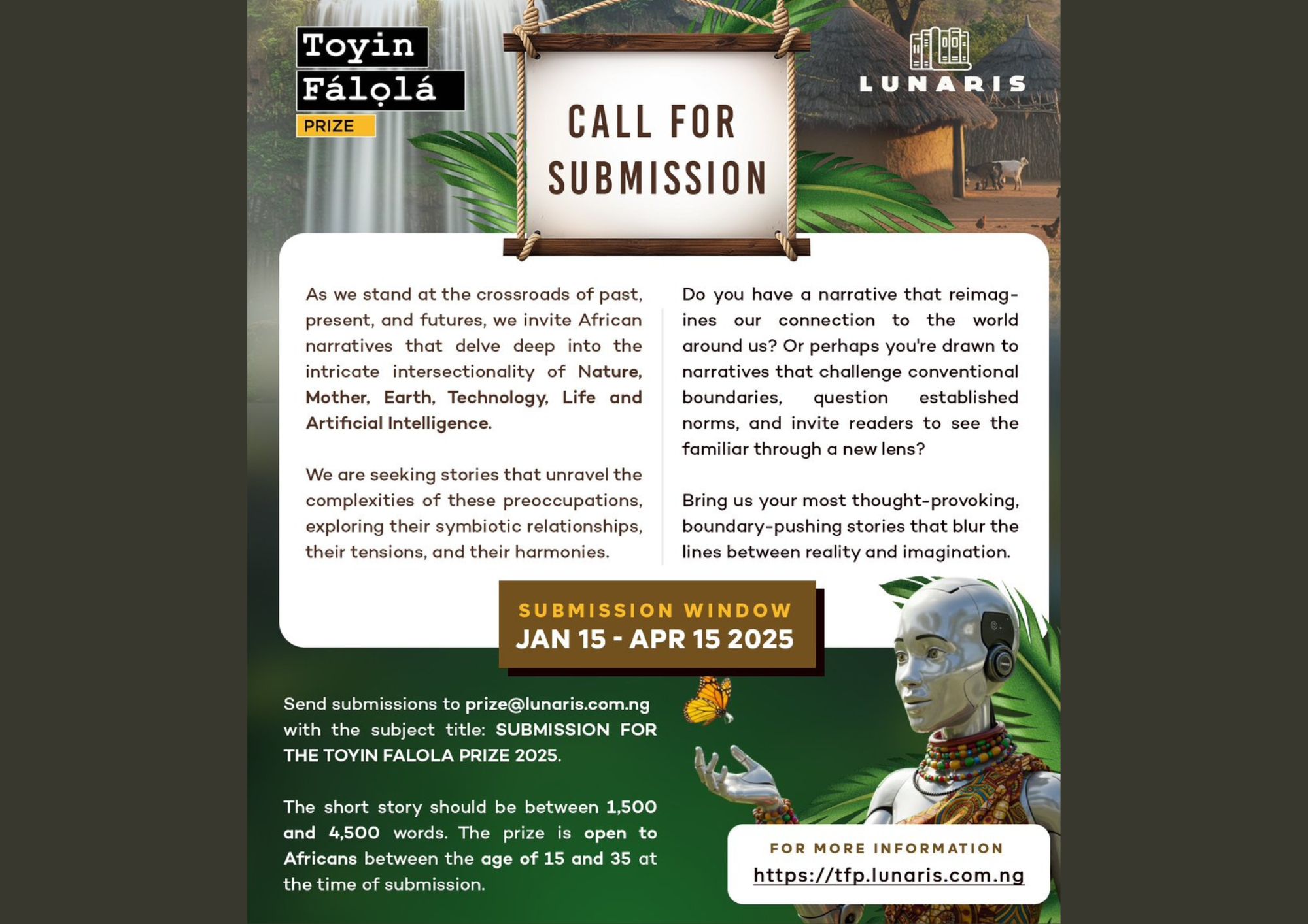Toyin Falola Prize: 2025 Submission Guidelines Released - JAY Lit