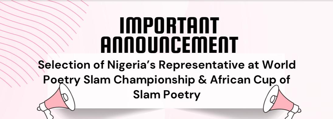 Nigeria Unveils New Selection Process for African Cup of Slam Poetry ...